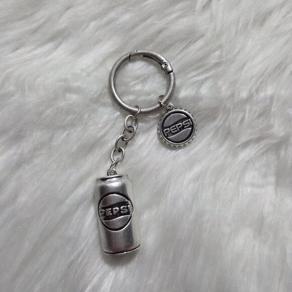 Pepsi | Accessories | Pepsi Soda Canbottle Cap Metal Keychain | Poshmark